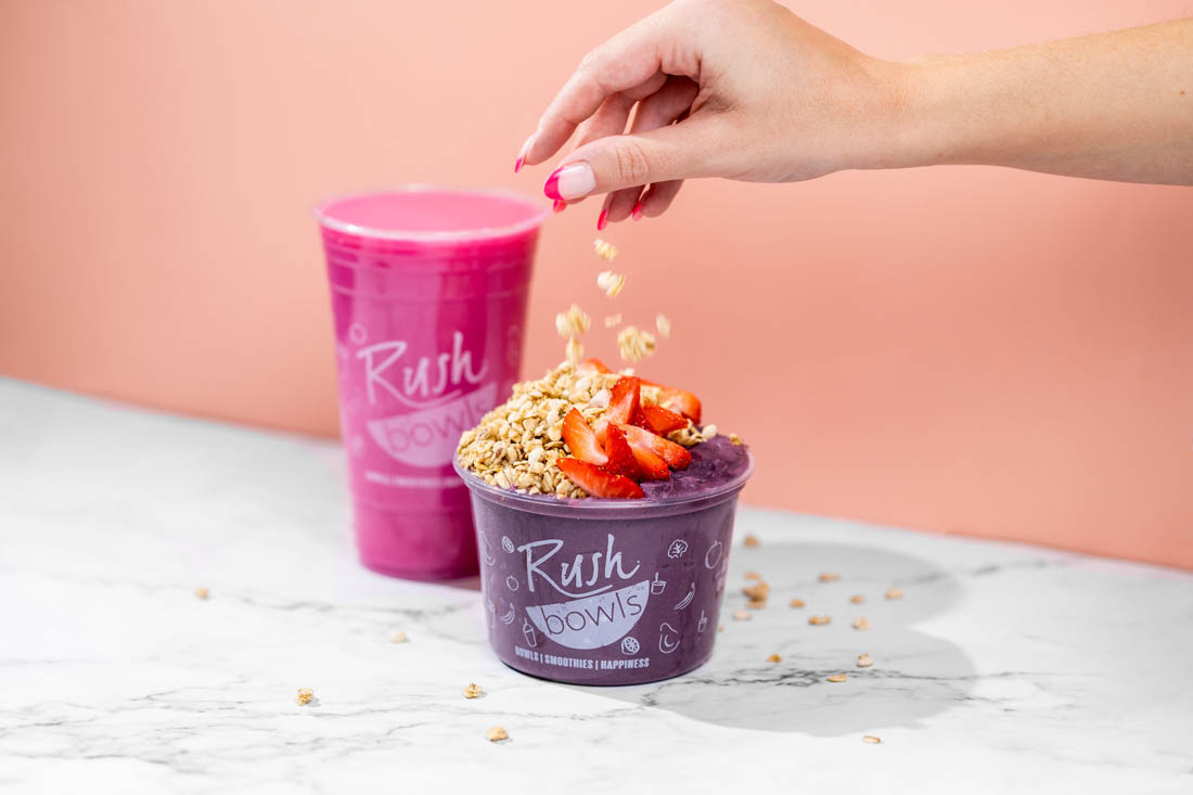 Acai Bowls in your local area. Rush Bowls